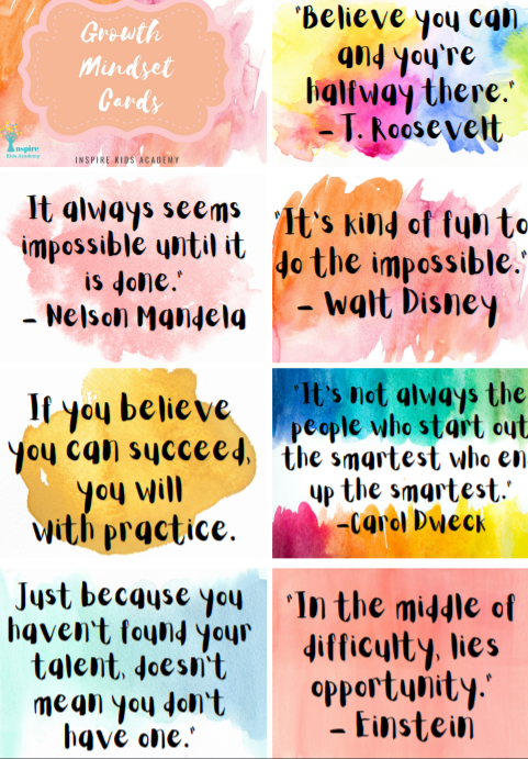 101 Growth Mindset Cards for Kids, Teens and Grown Ups Too! – Well Kids ...